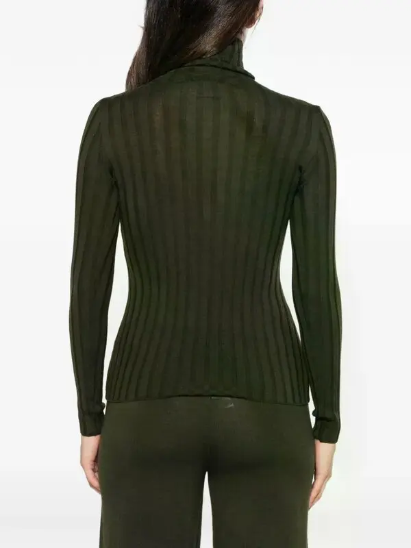 HUGENBERG Ribbed-knit Roll-neck Sweater