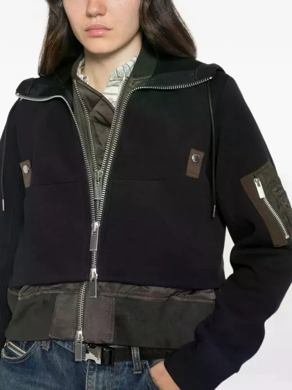 Sacai Panelled Layered-effect Jacket