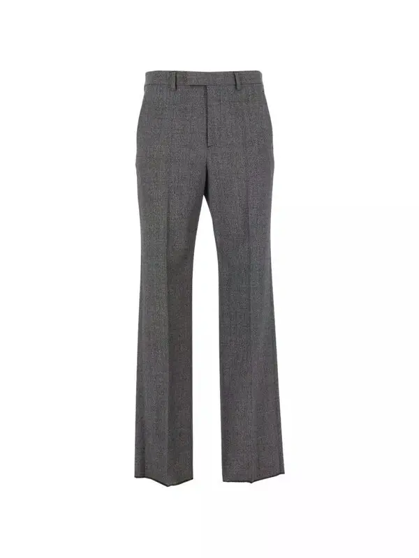 Valentino Garavani Herringbone-pattern Tailored Trousers