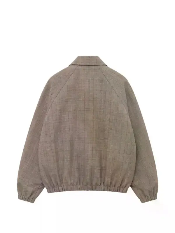 Miu Miu Prince Of Wales Checked Blouson Jacket