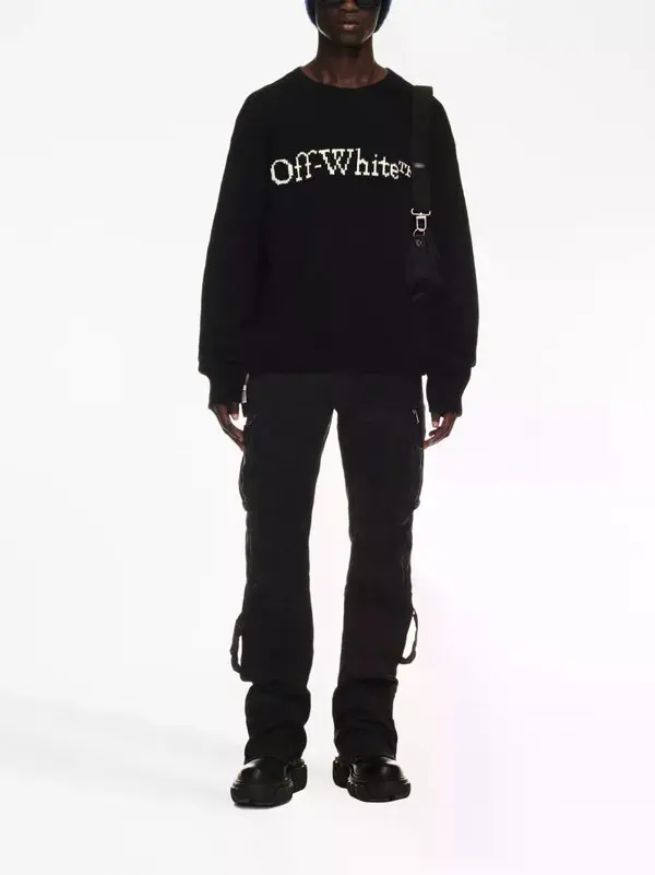 Off-White Logo-intarsia Wool Jumper
