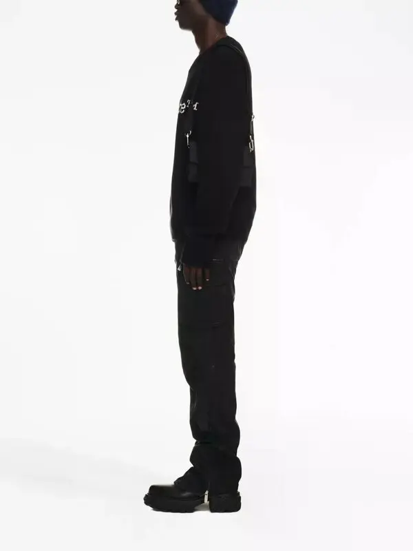 Off-White Logo-intarsia Wool Jumper