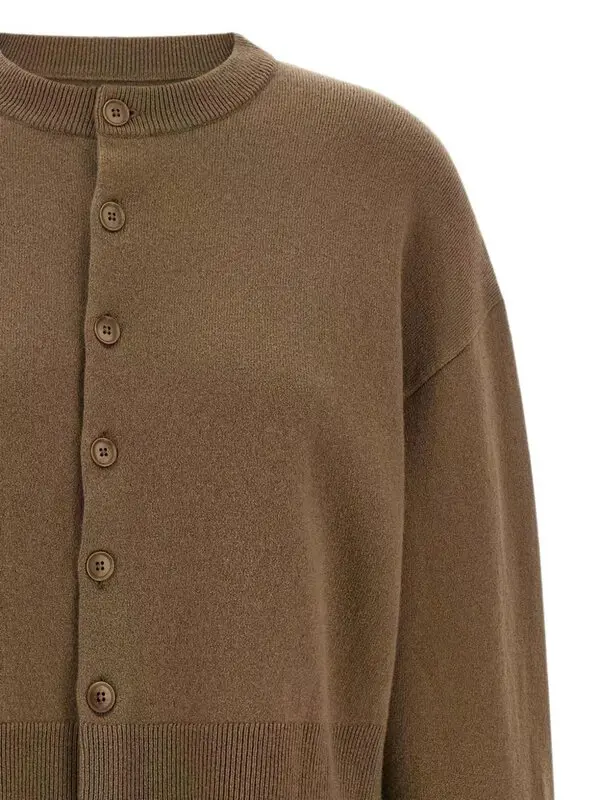 Extreme Cashmere Cropped Boxy-silhouette Cardigan - Brown
