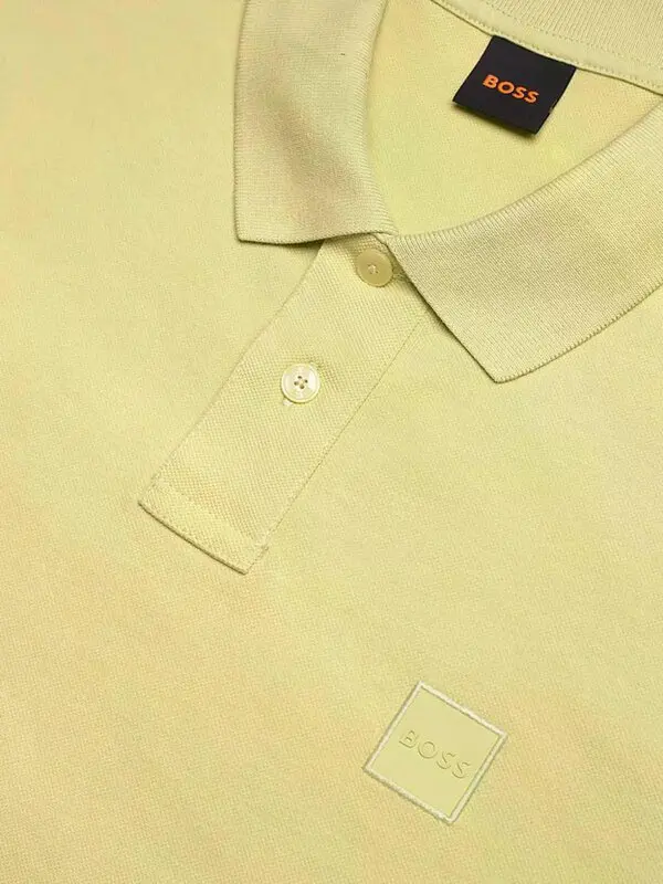 BOSS Logo-patch Stretch Polo Shirt