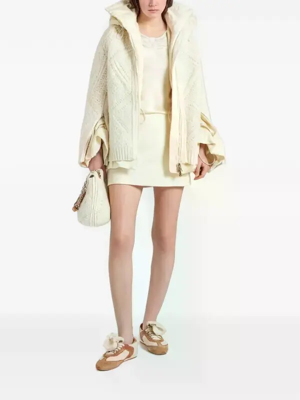 Ermanno Scervino Cable-knit Layered Jacket - Neutrals