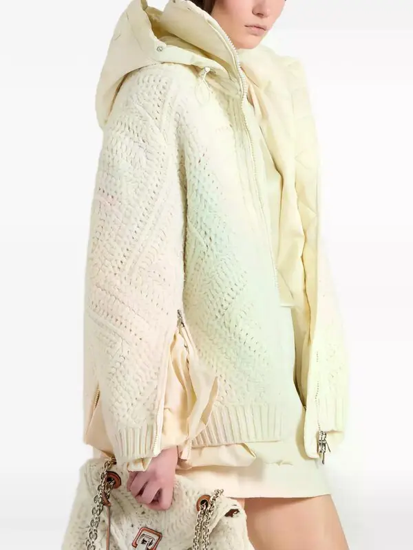 Ermanno Scervino Cable-knit Layered Jacket