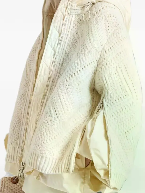 Ermanno Scervino Cable-knit Layered Jacket