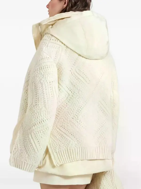 Ermanno Scervino Cable-knit Layered Jacket