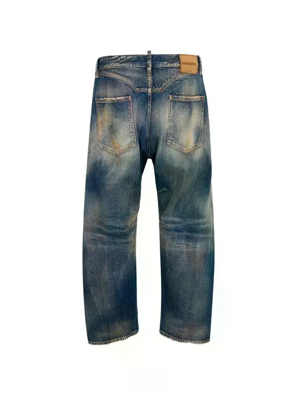 Dsquared2 Bow-leg Jeans With Distressed Detailing