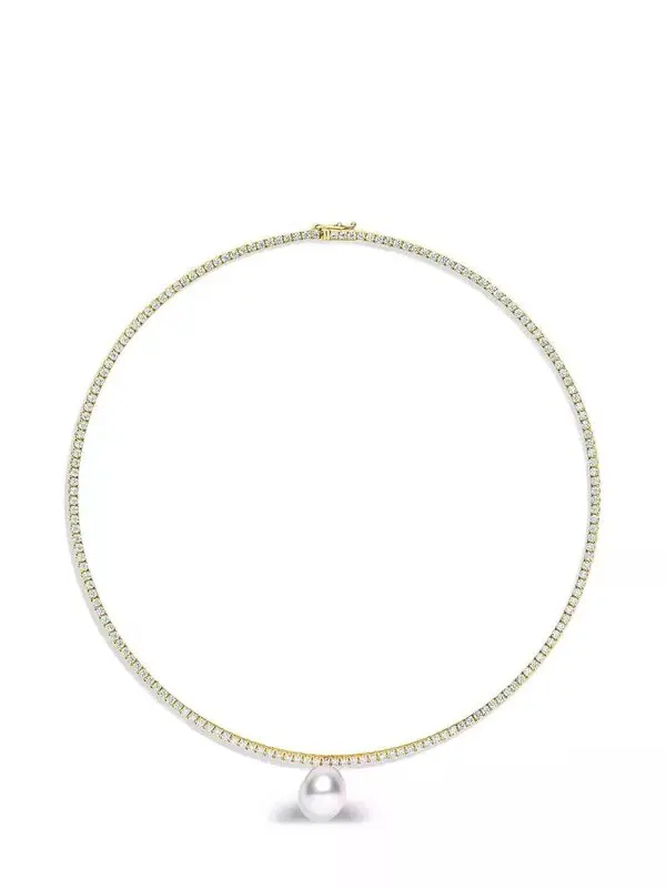 BAGGINS Pearl And Diamond Necklace