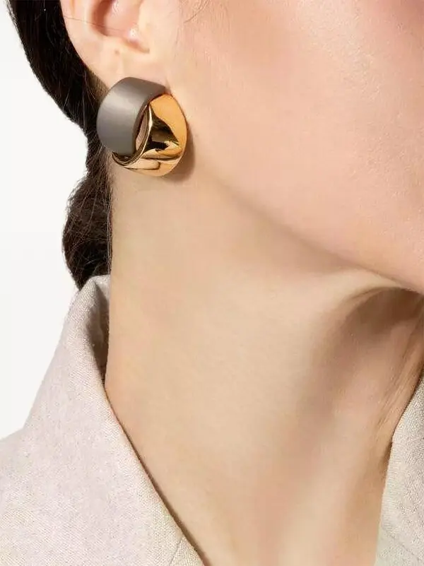 Vhernier Curved-design Earrings - Pink