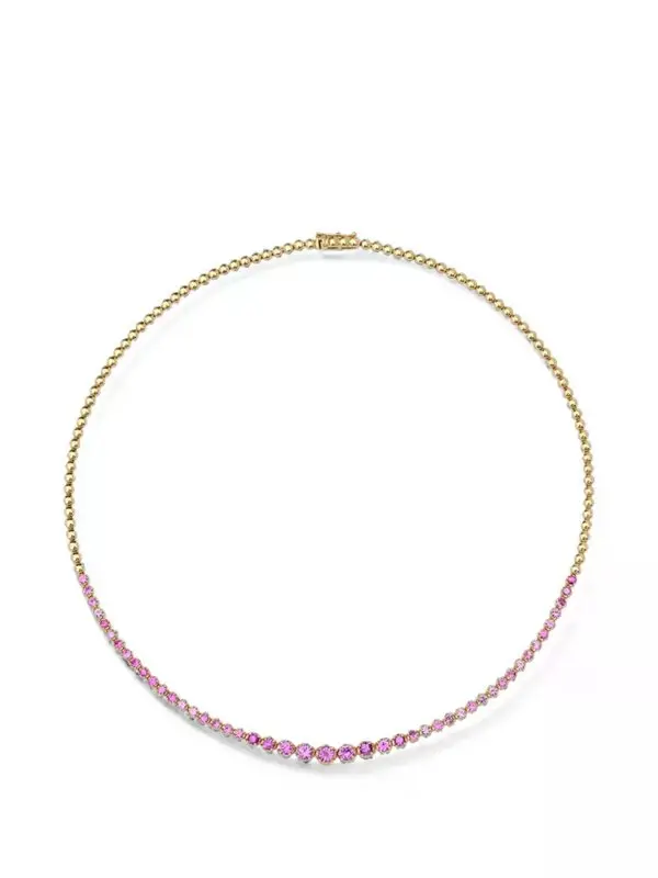 JENNIFER MEYER Sapphire Tennis Necklace