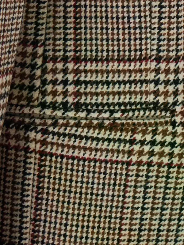 Federica Tosi Single-breasted Checked Blazer - Brown