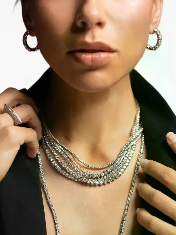 MARISSA COLLECTIONS Diamond Tennis Necklace