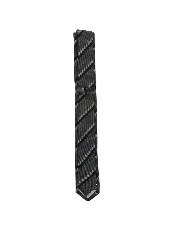 Eleventy Diagonal-stripe Wool Neck Tie