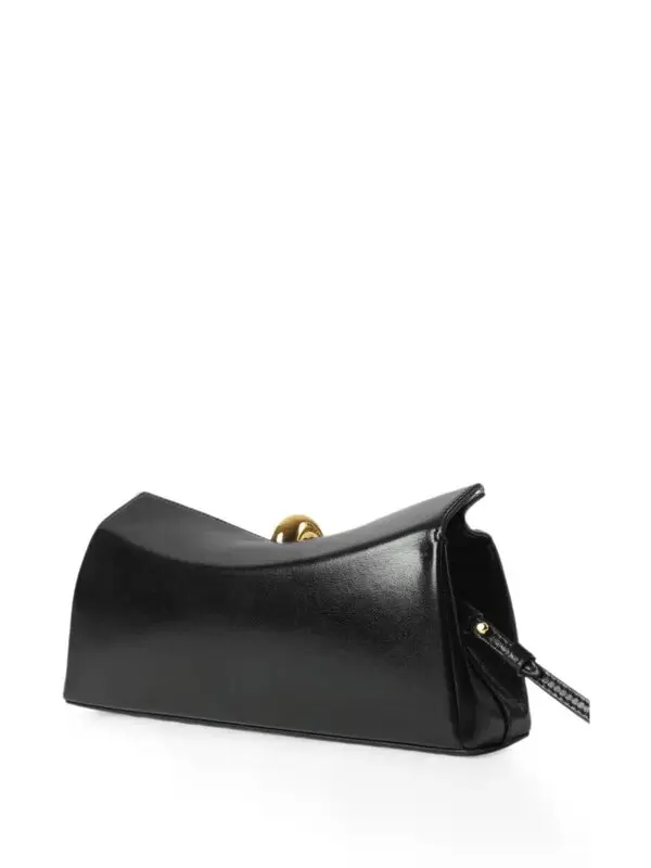 Jacquemus The Valérie Leather Clutch Bag - Black