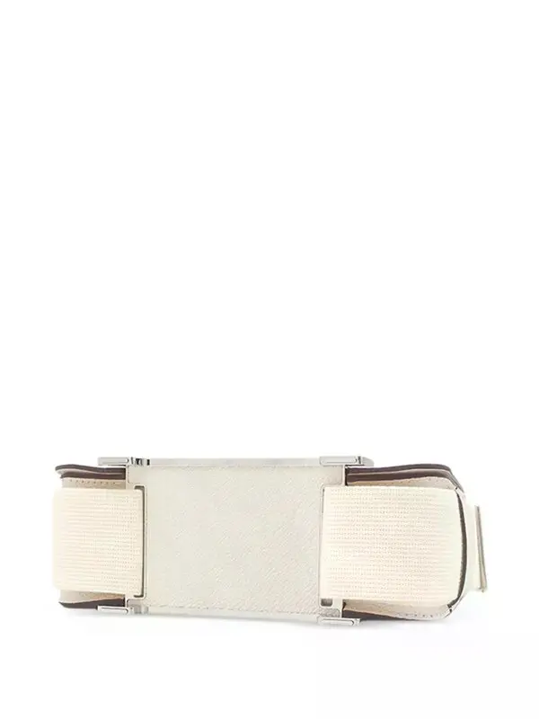 Hermès Chevre Mysore Geta Crossbody Bag - White