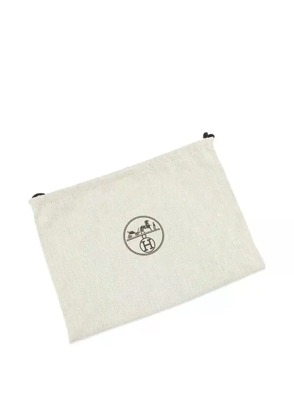 Hermès Chevre Mysore Geta Crossbody Bag - White