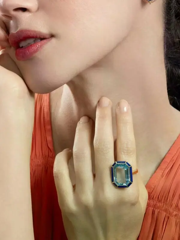 Goshwara G-one Sapphire And Diamond Earrings