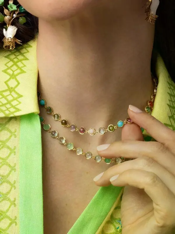Irene Neuwirth Multi-stone Bezel-set Necklace