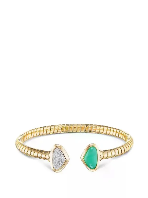 Marina B Trisolina Chrysoprase And Diamond Bracelet - Gold