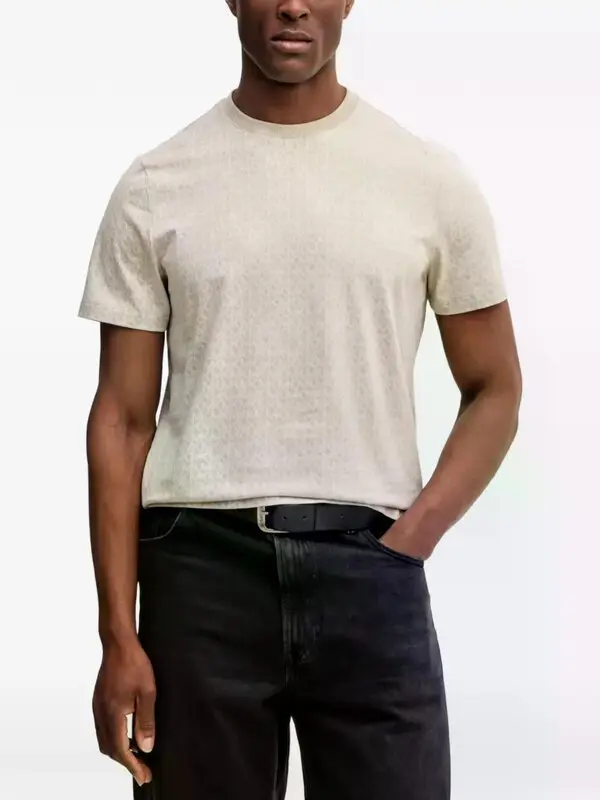 Michael Kors Logo-pattern T-shirt - Neutrals
