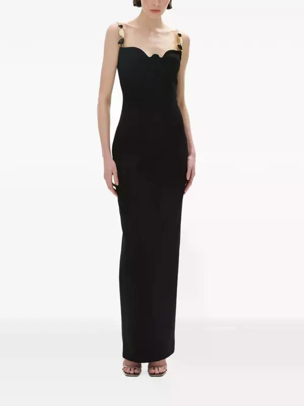 Rachel Gilbert Riccardo Embellished-strap Gown