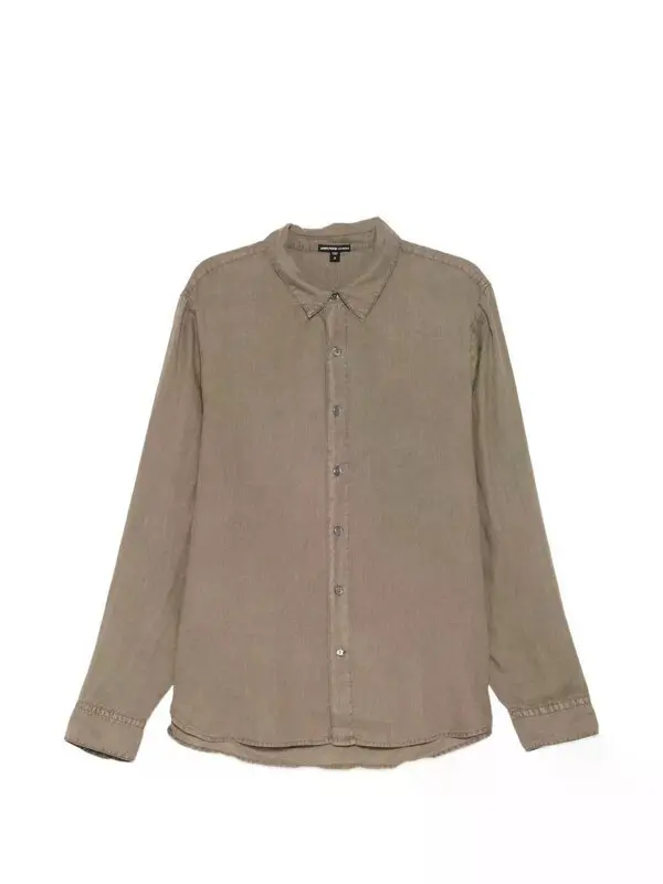 JAMES PERSE Lightweight Linen Shirt - Green