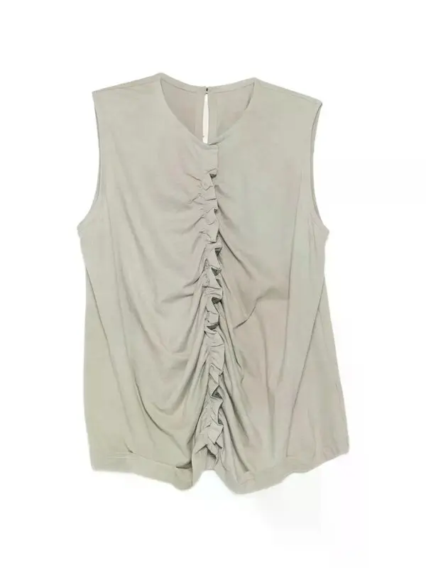 ZIGGY CHEN Ruffled Draped Vest Top