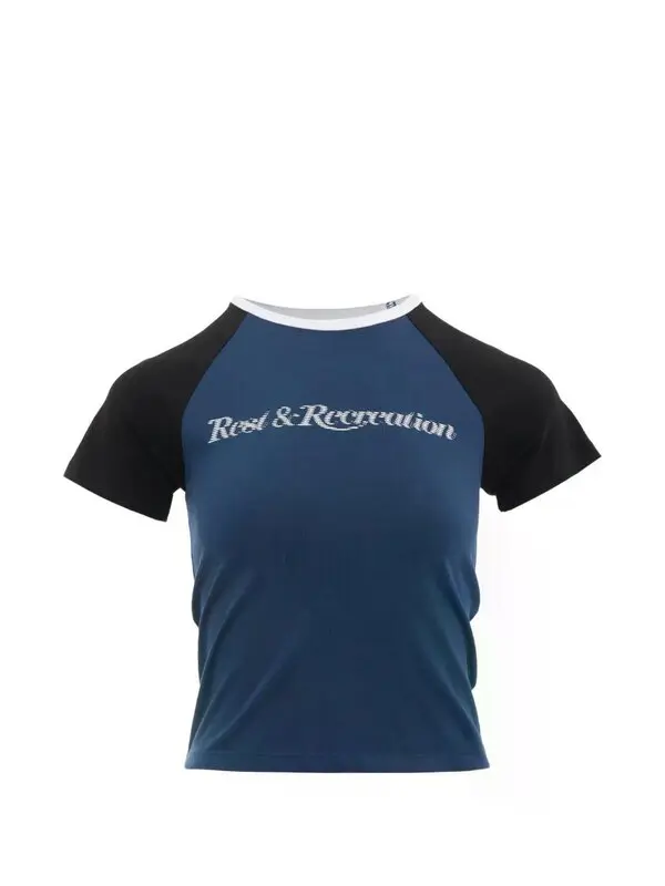 REST&RECREATION Raglan-sleeve Logo-print T-shirt