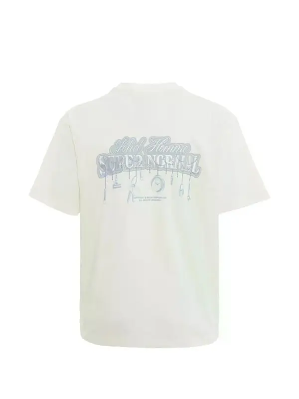 SOLID HOMME Super Normal Logo-patch T-shirt