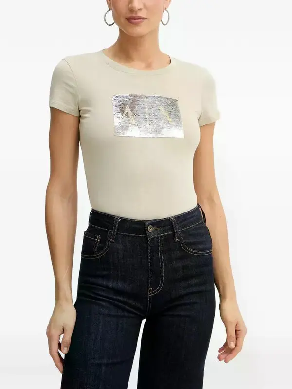 Armani Exchange Sequin-embellished T-shirt