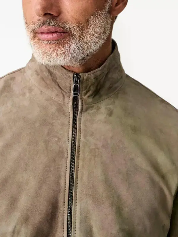 JOOP! Goat Suede Bomber Jacket