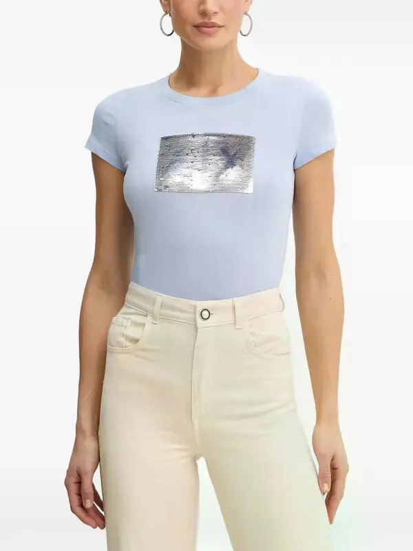 Armani Exchange Sequin-embellished T-shirt