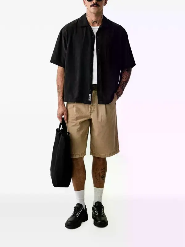 VANS Logo-patch Denim Shorts