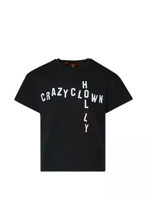 CRAZY CLOWN L.A. Ghost Of Love Logo-patch Cotton T-shirt