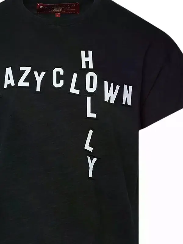 CRAZY CLOWN L.A. Ghost Of Love Logo-patch Cotton T-shirt