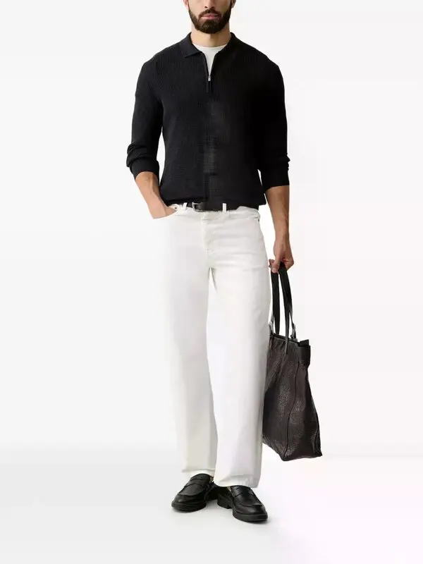 JOOP! Waffle-knit Quarter-zip Sweater