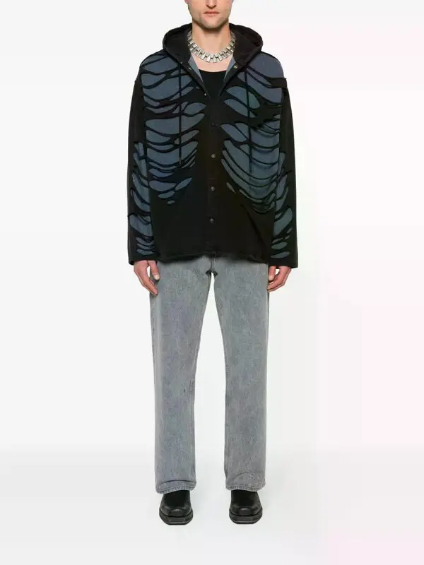 DIESEL® D-dewny-hood-s Distressed Shirt