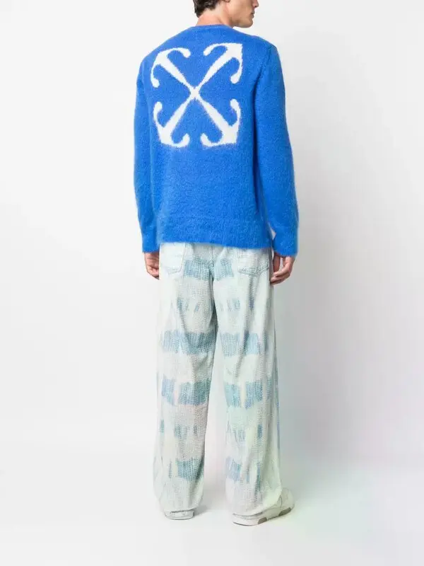 Off-White Arrows Logo-intarsia Jumper