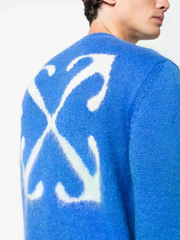 Off-White Arrows Logo-intarsia Jumper