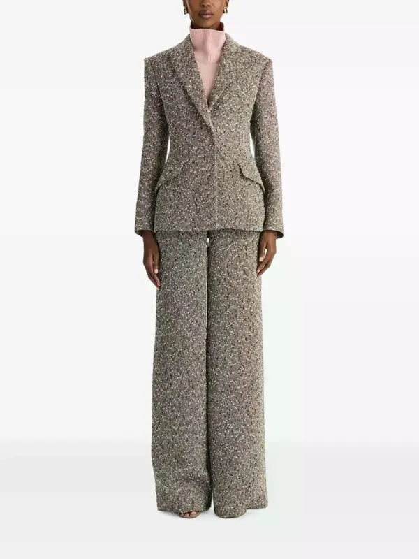 Oscar De La Renta Tweed Single-breasted Blazer