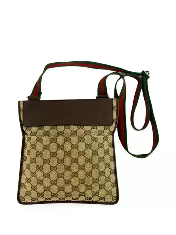 Gucci 2000-2015 Gg Canvas Web Crossbody Bag