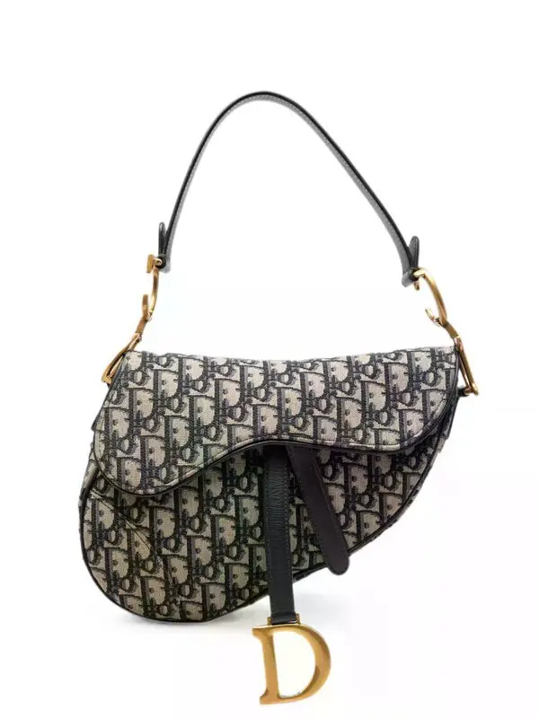Dior 2020 Oblique Canvas Saddle Bag Shoulder Bag