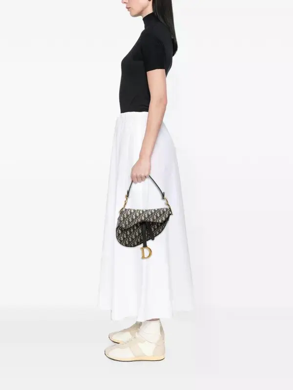 Dior 2020 Oblique Canvas Saddle Bag Shoulder Bag