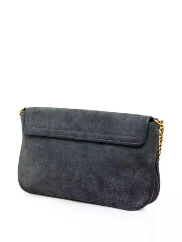 Gucci 2000-2015 Medium Suede 1973 Chain Shoulder Bag