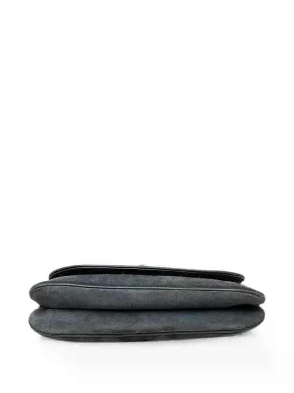 Gucci 2000-2015 Medium Suede 1973 Chain Shoulder Bag