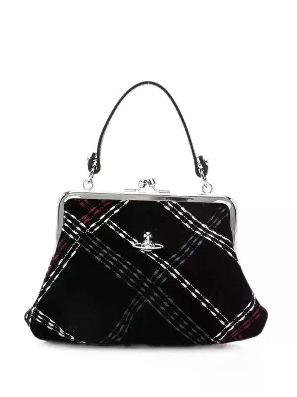 VIVIENNE WESTWOOD Granny Check Mini Bag - Black