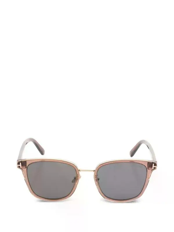 TOM FORD Square Frame Sunglasses - Neutrals