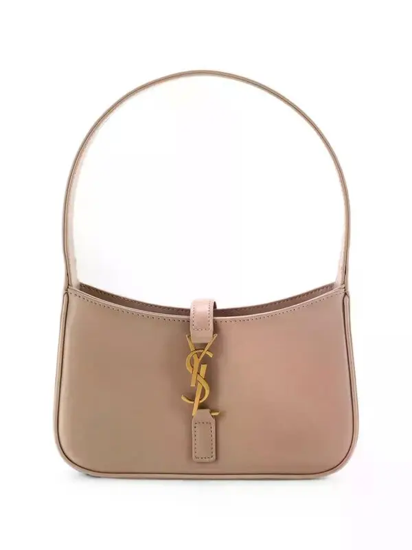Saint Laurent Le 5 A 7 Hobo Leather Mini Shoulder Bag - Neutrals